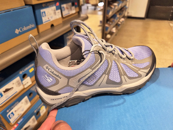A Columbia hiking shoe that's seen more adventure in the stockroom than most of us see in a year&mdash;until now.