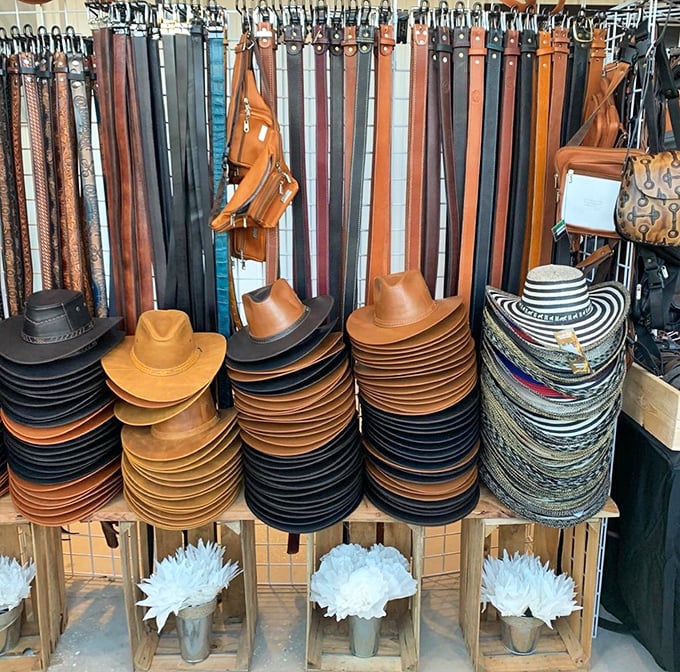 Cowboy hats and belts galore! Channel your inner Yellowstone character without spending like a Dutton. Florida's western wear wonderland.