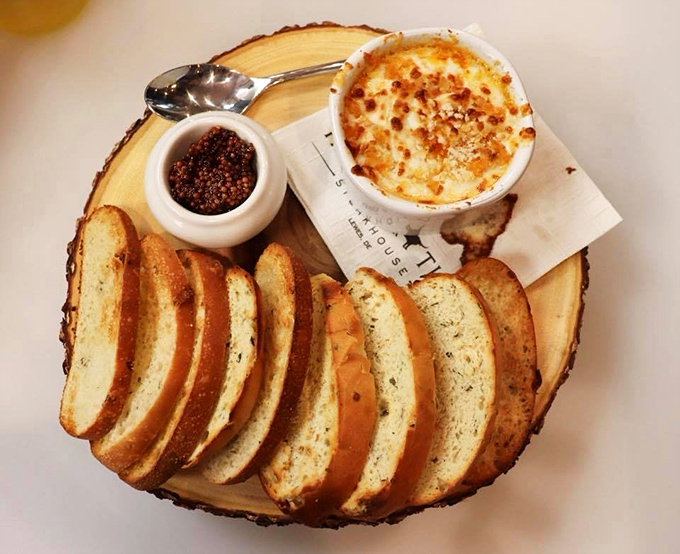 Bread and melty cheese: humanity's greatest collaboration since fire met food. Add a wooden serving board for instant sophistication.