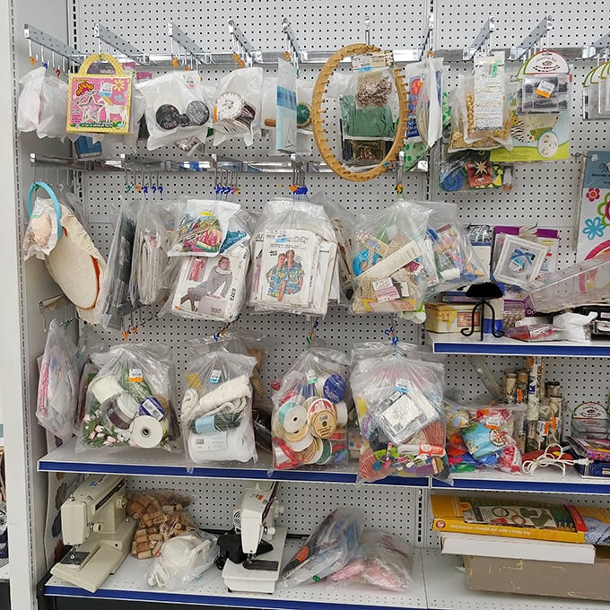 Craft supplies galore&mdash;where half-finished projects find new purpose and creative minds find inspiration without breaking the bank.