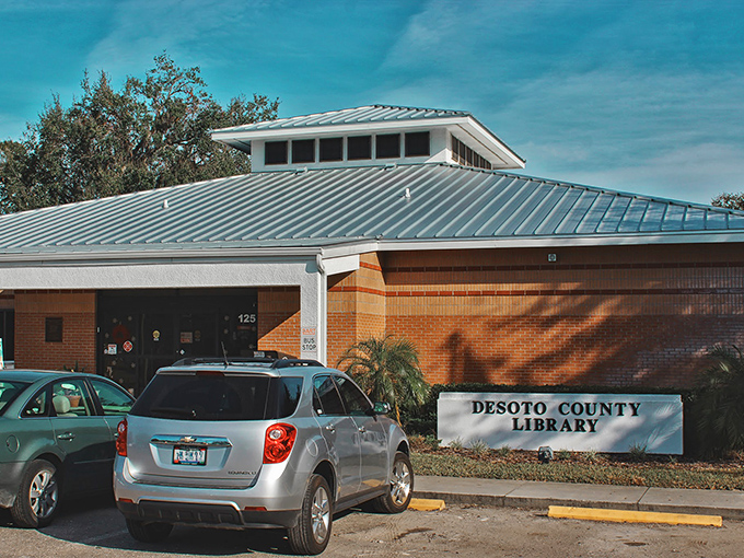 The DeSoto County Library—where air conditioning meets literature and seniors gather for everything from book clubs to computer literacy.