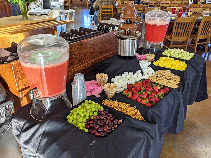 A dessert table that doesn't just break your diet&mdash;it laughs at it, takes pictures, and sends them to all your friends.