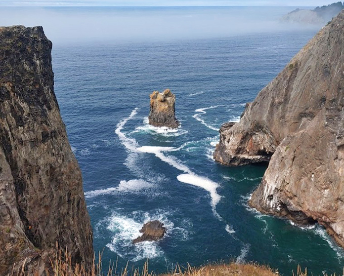 The Devil's Cauldron proves even Lucifer appreciates a good ocean view and dramatic rock formations.
