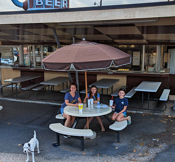 Family memories are made at these tables, where conversations flow as freely as the root beer and smartphones temporarily lose their appeal.