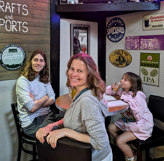 The true measure of any great tavern: families making memories between bites. Three generations of food happiness captured in one perfect moment.