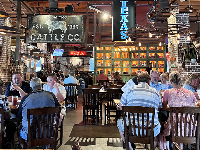 Where strangers become friends over shared appreciation of properly cooked meat. Notice nobody's looking at their phones&mdash;the food commands full attention.