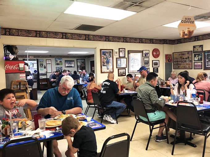 The true measure of a great diner? A dining room filled with people too busy enjoying their food to check their phones.