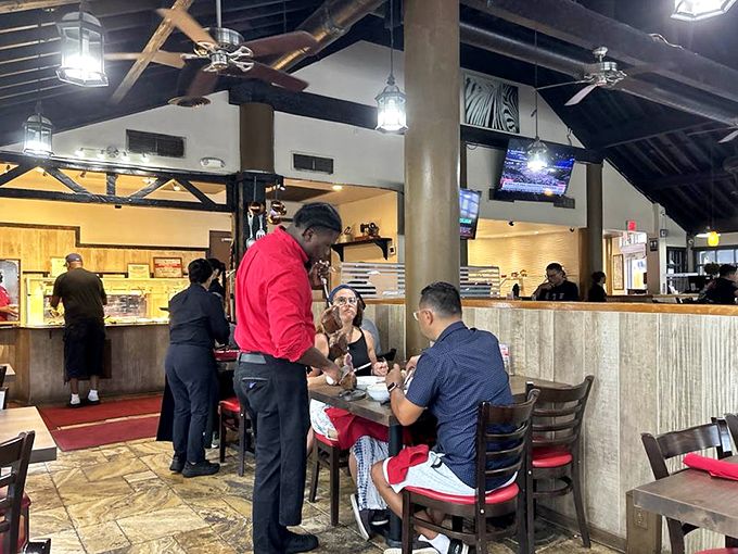 The tableside service is where the magic happens&mdash;that moment when your gaucho arrives with a skewer of perfectly grilled meat is better than Christmas morning.