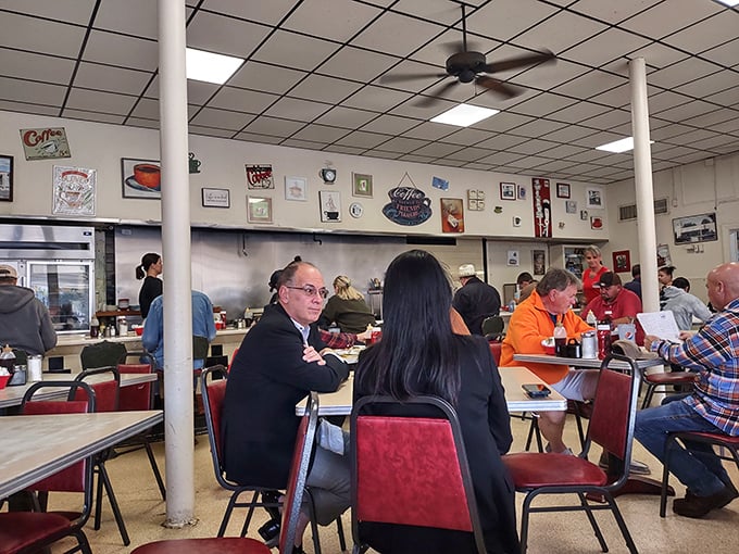 The true measure of a great diner: a diverse crowd of locals who've made this their second kitchen, second living room, second home.