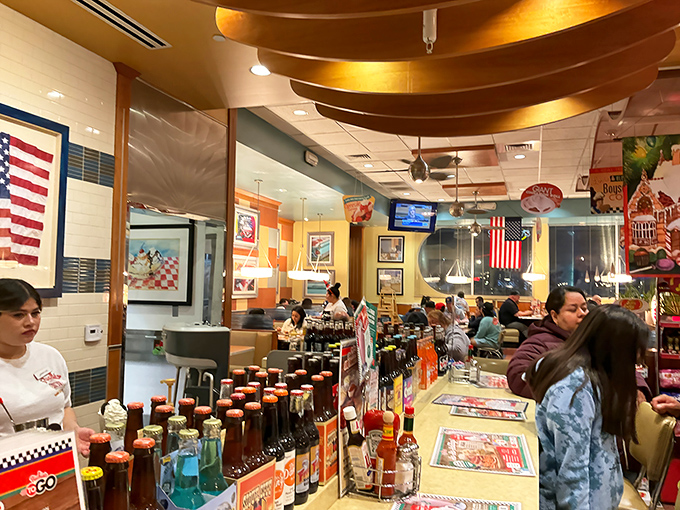 Even on a busy day, there's a rhythm to the chaos &ndash; servers navigating between tables with the precision of dancers who've replaced tutus with coffee pots.