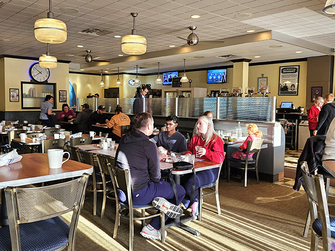 Breakfast is the original social network, connecting strangers over coffee and conversations that flow as freely as the refills.