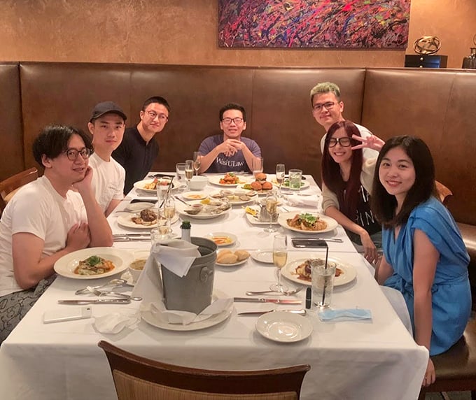 Great food becomes extraordinary when shared with friends&mdash;this table of diners creating memories that will last longer than their seafood feast.