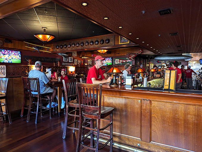 &ldquo;Every great story starts with a seat at the bar.&rdquo; Here, laughter flows as smoothly as the draft beer.