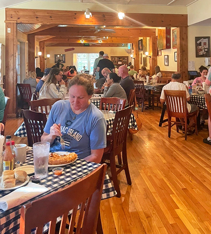 The breakfast rush brings together locals and travelers, all united in their quest for biscuit enlightenment.