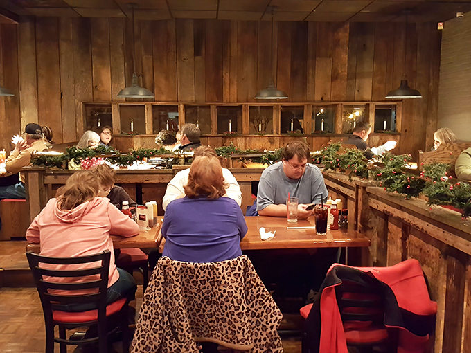 Where barbecue brings people together &ndash; wooden booths lined with greenery create intimate spaces for the serious business of enjoying smoked meats.