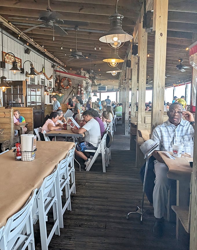 Where strangers become friends over shared crackers and mallets. The universal language of "can you show me how to get this meat out?" 