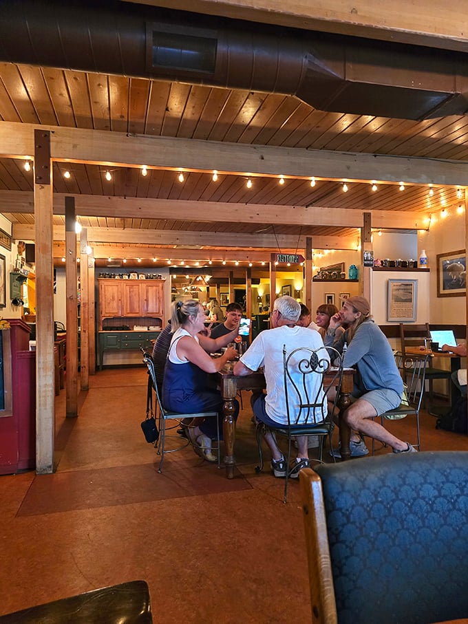 The true measure of a great local spot: tables filled with people who look like they've been coming here since before Instagram existed.