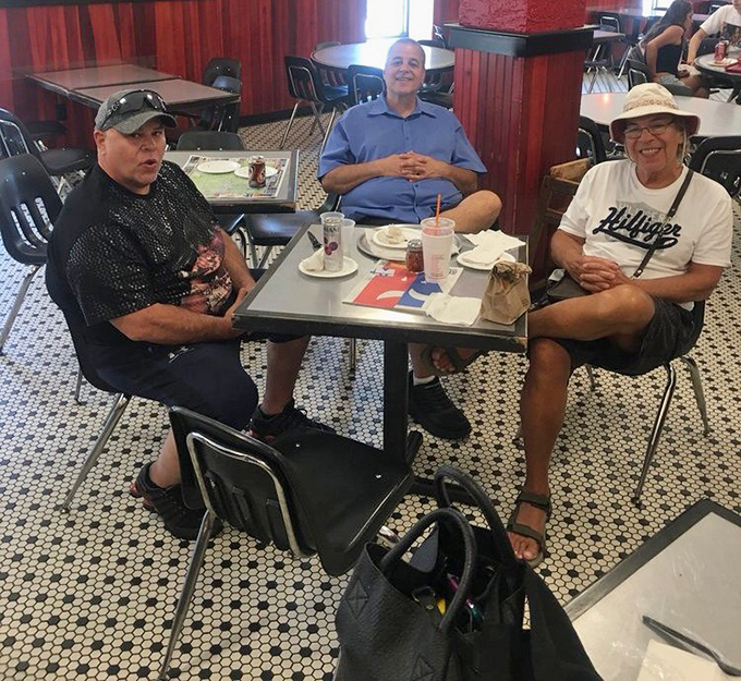 Three generations of pizza appreciation happening at one table&mdash;this is what Rhode Island food traditions are all about.