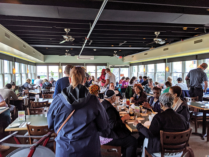 A full dining room is the most honest review a restaurant can get. These folks didn't drive to the end of Cape Cod for mediocre meals.