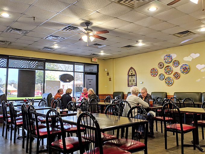 The dining area has that perfect "lived-in" feel&mdash;like your favorite pair of jeans that somehow look better with age.