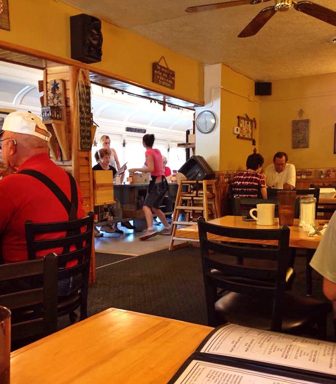 The dining room hums with conversation and the occasional laugh – the soundtrack of a true local diner that no corporate chain can replicate.