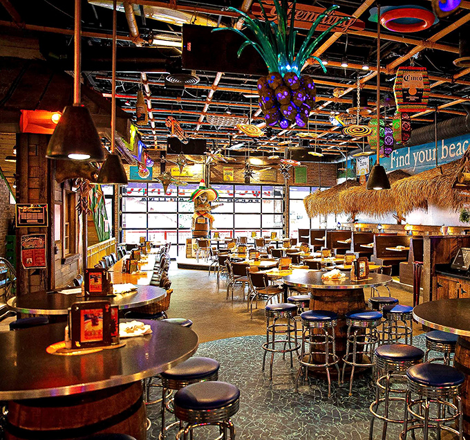 Wooden beams, colorful accents, and enough festive d&eacute;cor to make you forget you're in Tennessee. This is Mexico by way of the Smokies.