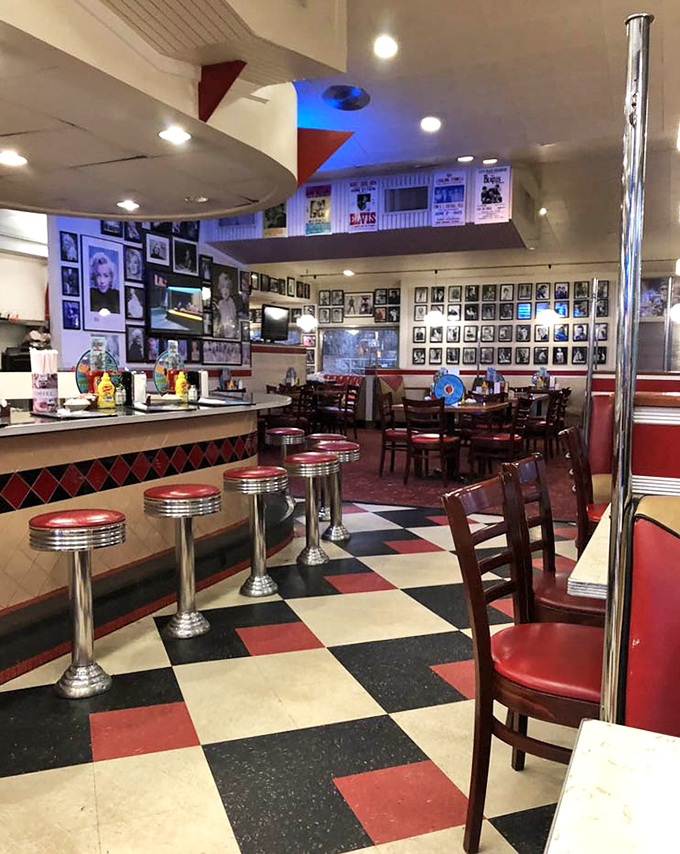 Classic diner counter seating &ndash; where solo diners become part of the community and watching short-order cooks work their magic becomes dinner theater.
