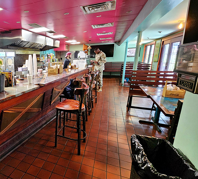 Where magic happens. The counter seating lets you witness culinary alchemy up close, like front-row seats at the tastiest show in town.