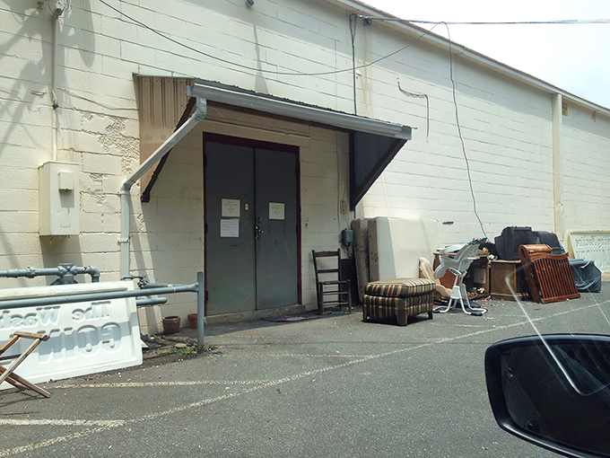 The humble donation area&mdash;where the circle of giving begins. Today's castoffs become tomorrow's discoveries and fund local education.