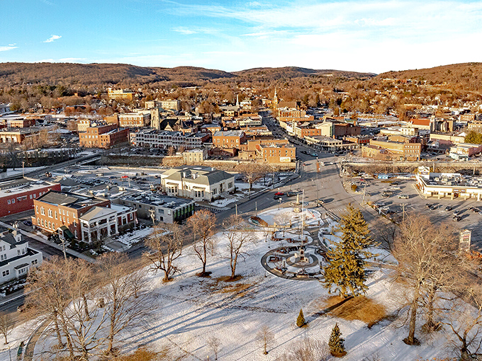 Downtown Torrington spreads across the valley like a Norman Rockwell painting that decided to stay relevant.