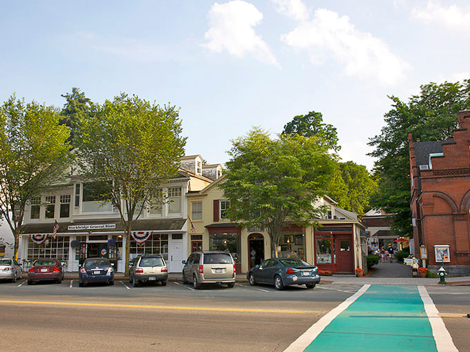 Main Street shops maintain their Norman Rockwell charm, where window shopping feels like time travel to a simpler era.