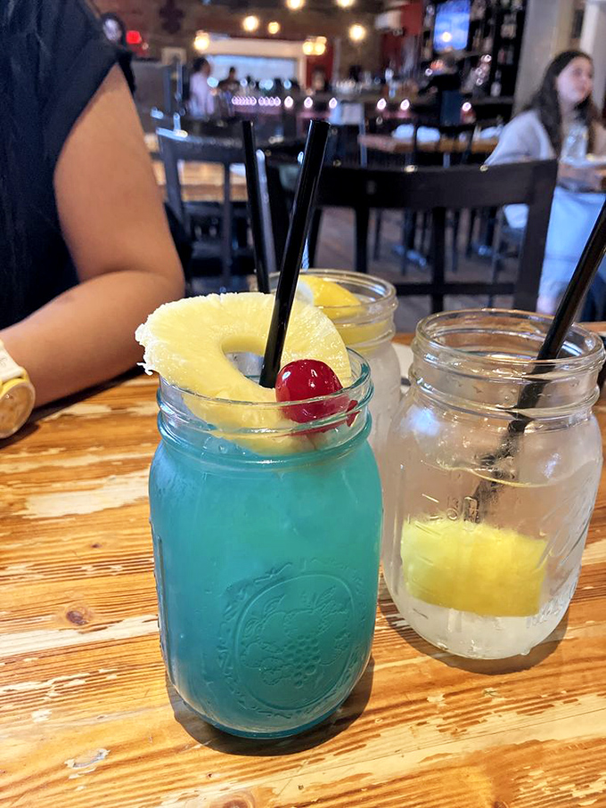 The Blue Bayou cocktail&mdash;where tropical vacation meets Southern charm in a mason jar of pure refreshment.