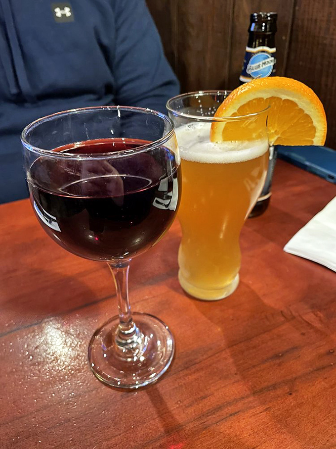 Wine and beer &ndash; because sometimes the perfect beverage pairing is whatever makes you smile while anticipating that sizzling steak.