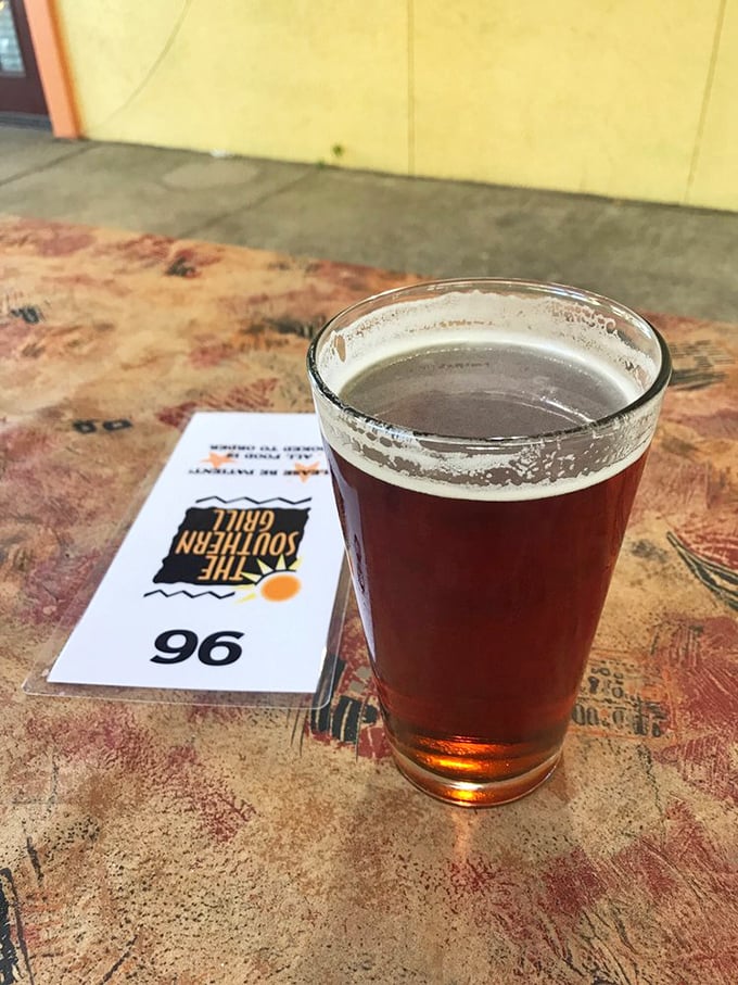 A cold beer at The Southern Grill pairs perfectly with barbecue, sports on TV, and absolutely zero stress whatsoever.