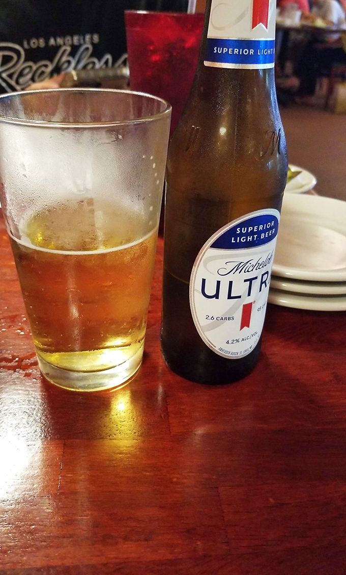 Cold beer and good company&mdash;the perfect accompaniment to a serious steak dinner. Sometimes the simplest pleasures are the most satisfying. 