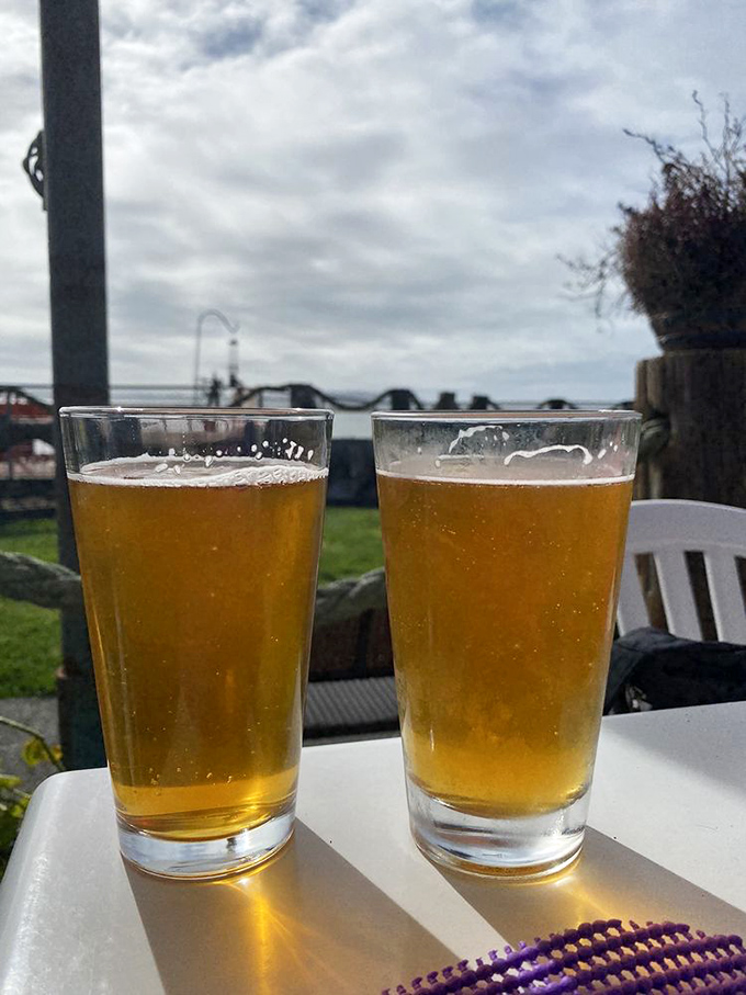 Cold beers with a view of the bay&mdash;because sometimes the perfect pairing isn't on the menu, it's in the scenery.