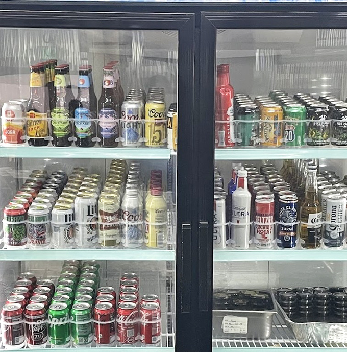 A drink selection that understands its supporting role in the barbecue drama&mdash;cold, varied, and ready to extinguish the pleasant fire of perfectly spiced meat.