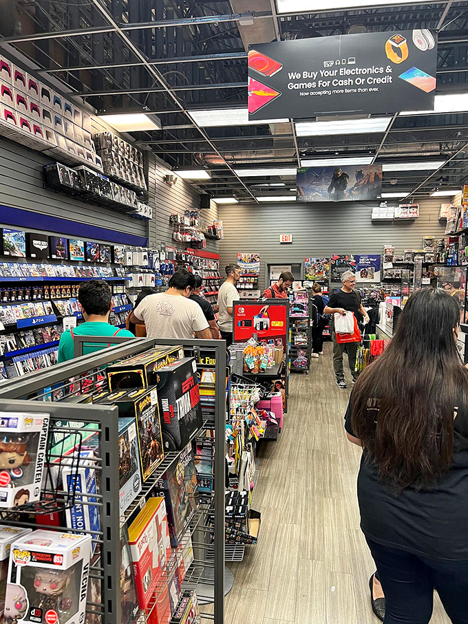 Gaming paradise where wallets empty as quickly as shopping bags fill—resistance is futile.