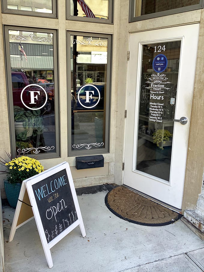 Fraction Apparel welcomes visitors with Midwestern hospitality that feels as genuine as the handwritten sign propped against its entrance.