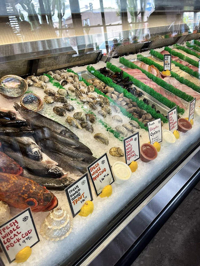 The display case at El Pescador isn't just refrigeration&mdash;it's a gallery exhibition where the ocean's finest creations await your appreciation.