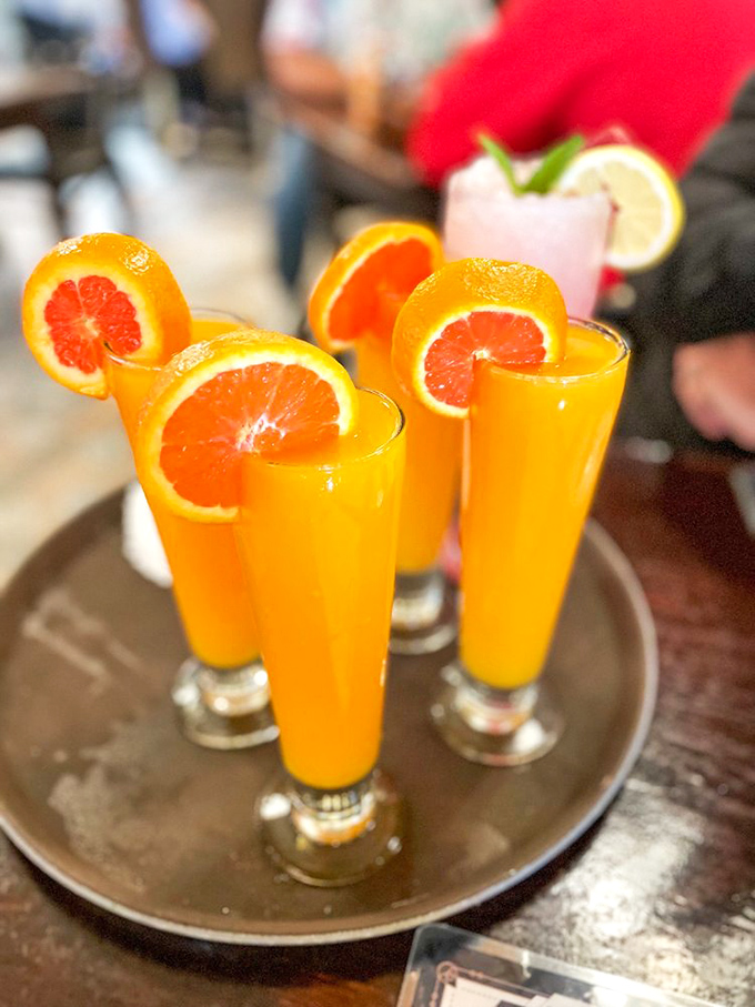 Fresh-squeezed orange juice so vibrant it could jumpstart your day faster than your first cup of coffee&mdash;sunshine in a glass.