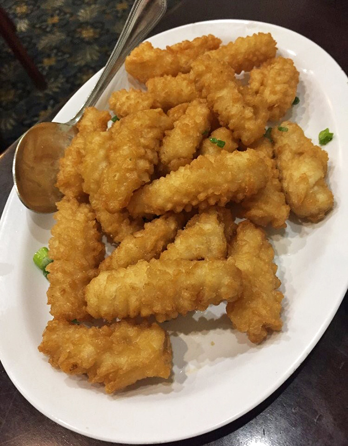 Fried calamari that defies the rubbery reputation of lesser versions. These golden morsels practically beg to be dunked in sauce and devoured with reckless abandon.