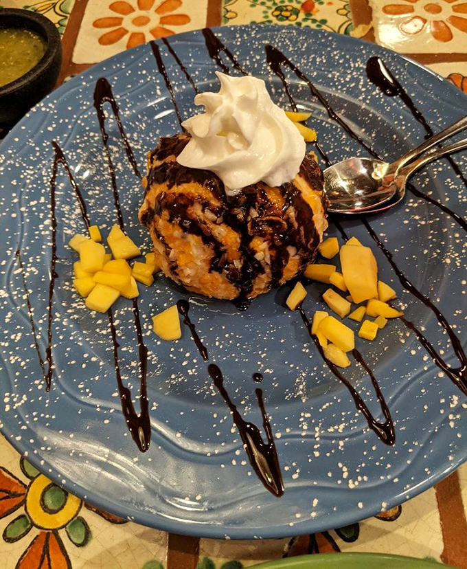Fried ice cream that defies physics &ndash; hot, cold, crunchy, and creamy all in one impossibly delicious bite that's worth every calorie.