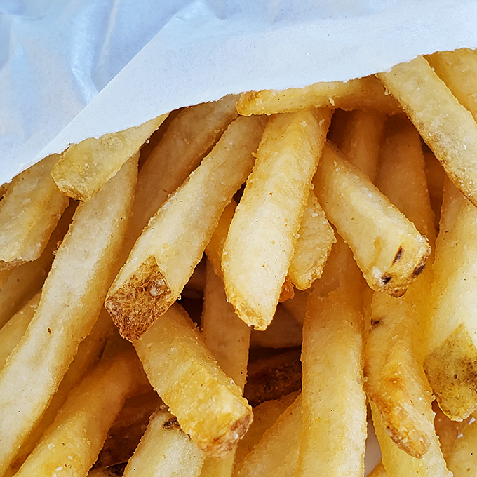 French fries so perfectly golden they deserve their own Instagram account. Crispy outside, fluffy inside&mdash;the potato's highest calling.