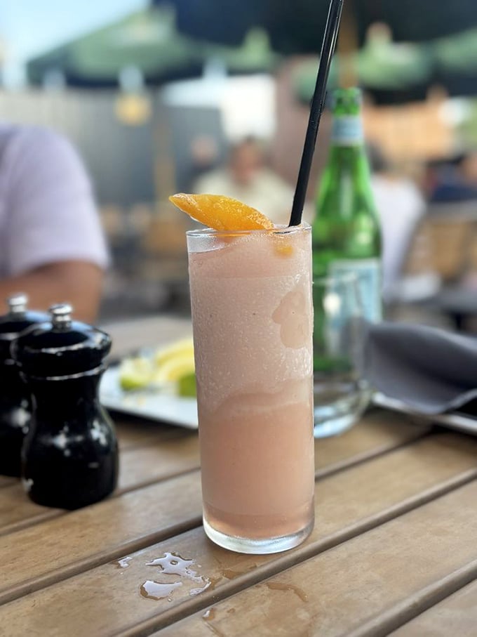 Summer in a glass&mdash;this fros&eacute; cocktail balances sweetness with sophistication, topped with a perfect citrus garnish.