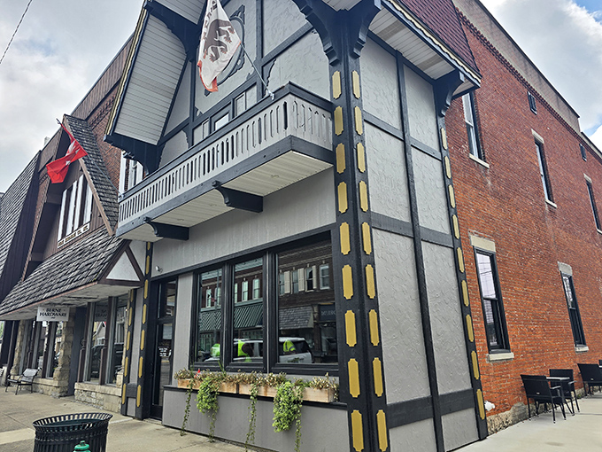Swiss-German architecture that makes you want to yodel from the balcony. This downtown building brings European charm to Indiana without requiring a passport.