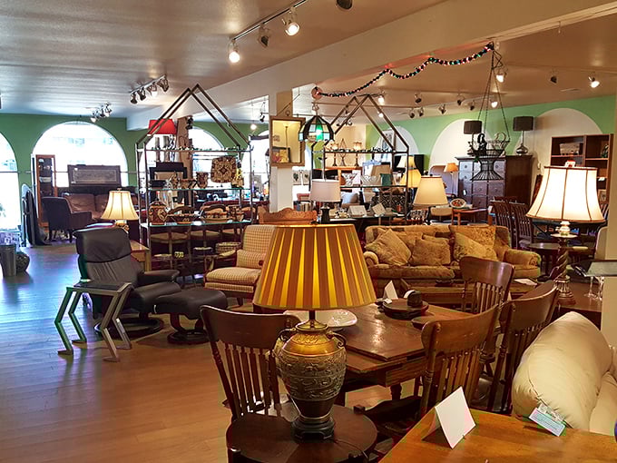 The furniture section could furnish an entire HGTV show. "Thrift Store Flip" would be redundant here&mdash;these pieces already look camera-ready.