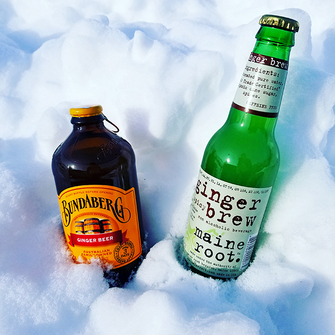 Craft sodas chilling in snow&mdash;because sometimes the perfect pizza companion isn't beer, but a spicy ginger brew that tingles all the way down.