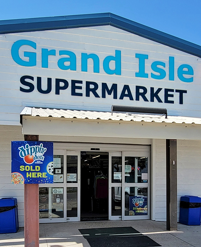 Grand Isle Supermarket stocks everything you need for your beach house, because civilization exists even at land's end.