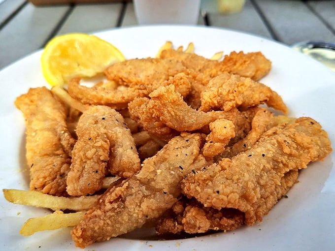 Grouper nuggets fried to golden perfection &ndash; like the chicken nuggets of your childhood grew up and went to culinary school in Florida.